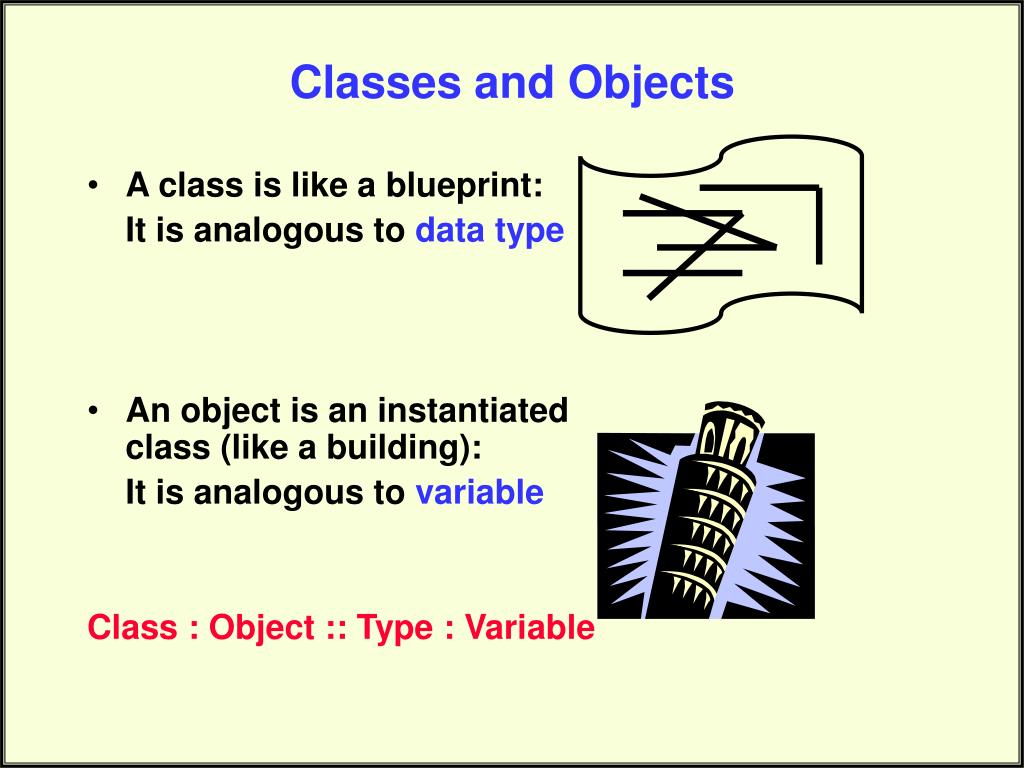Ppt Introduction To Classes And Objects Initializing Objects Making Use Of Classes In 8949