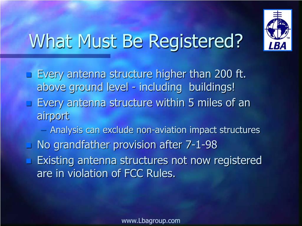 PPT - Tower Registration Compliance PowerPoint Presentation, free ...