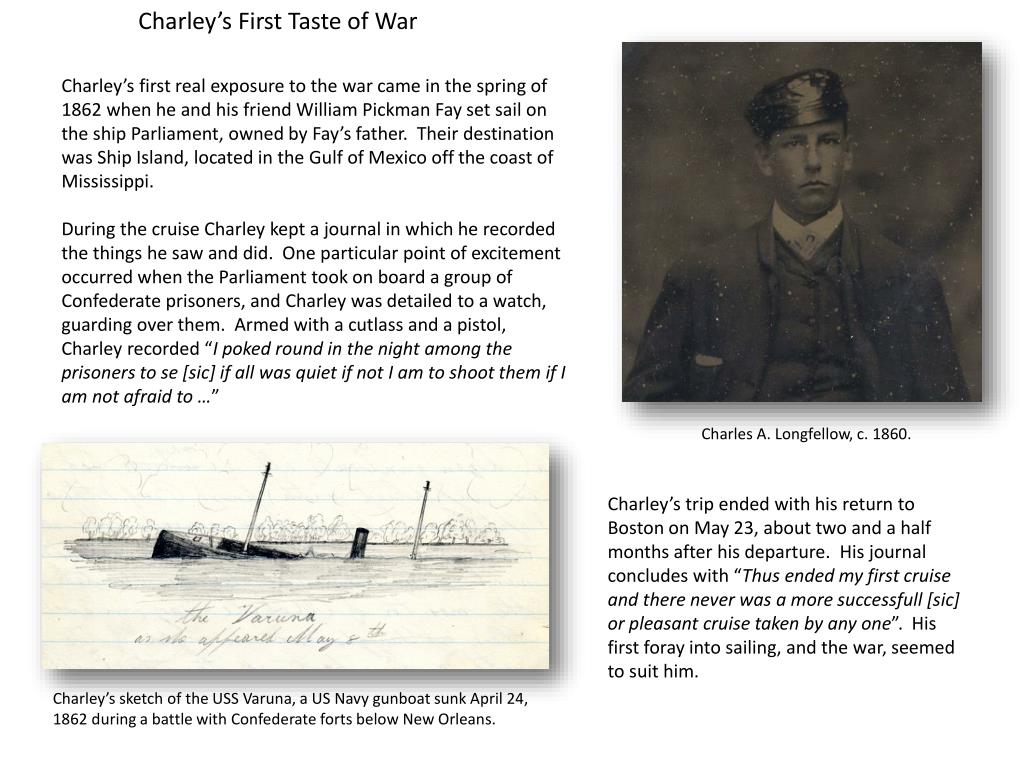 PPT - Charles A. Longfellow in the Civil War PowerPoint Presentation ...