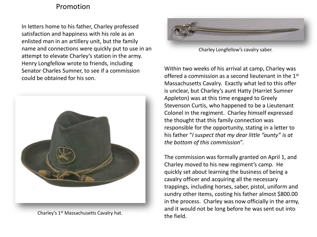 PPT - Charles A. Longfellow in the Civil War PowerPoint Presentation ...