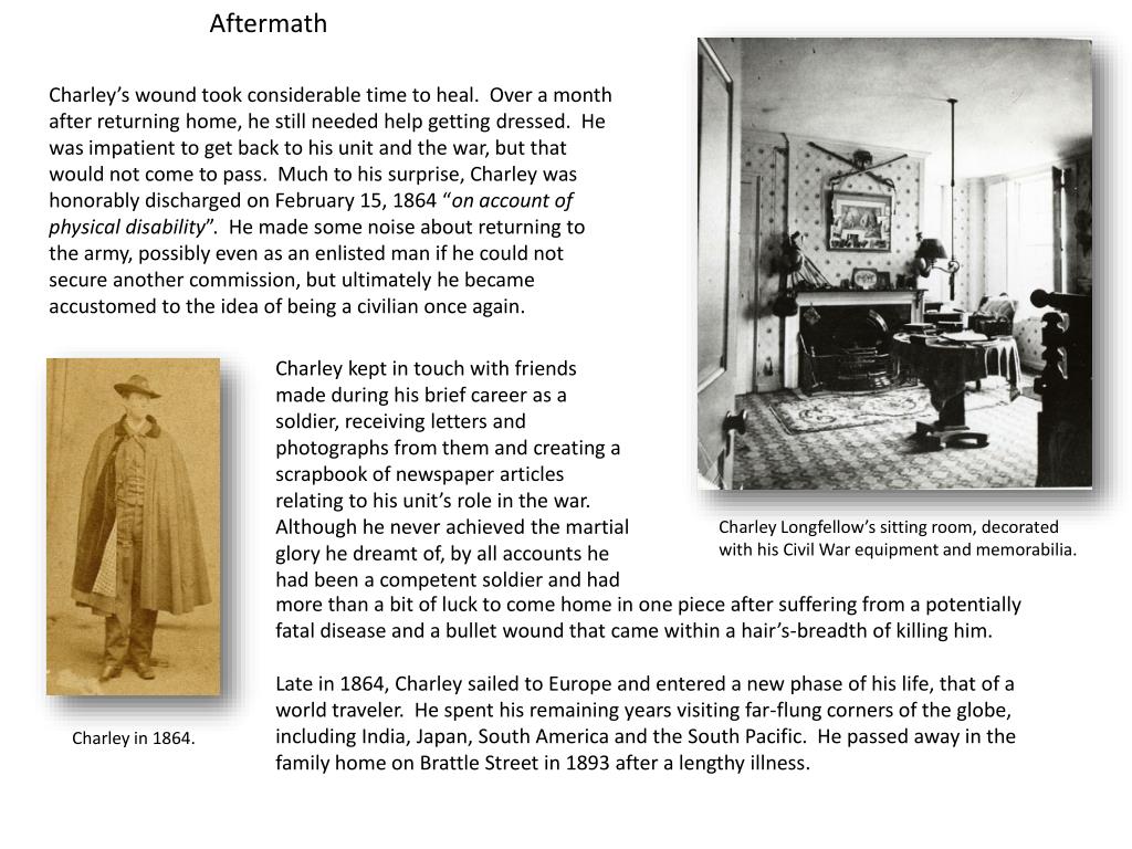 PPT - Charles A. Longfellow in the Civil War PowerPoint Presentation ...