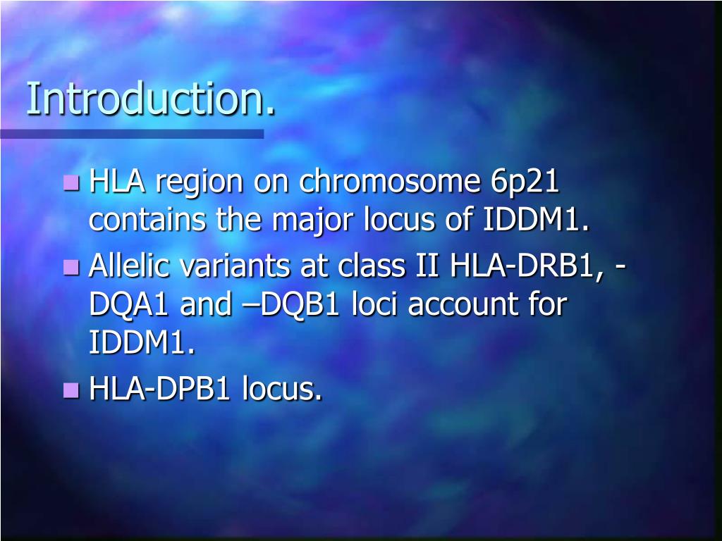 PPT - The HLA-DPB1–Associated Component of the IDDM1 and Its ...
