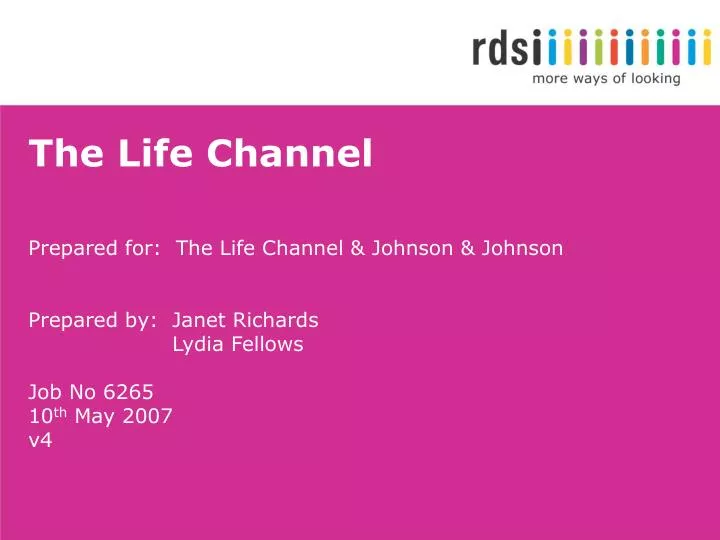 PPT - The Life Channel PowerPoint Presentation, free download - ID:705244