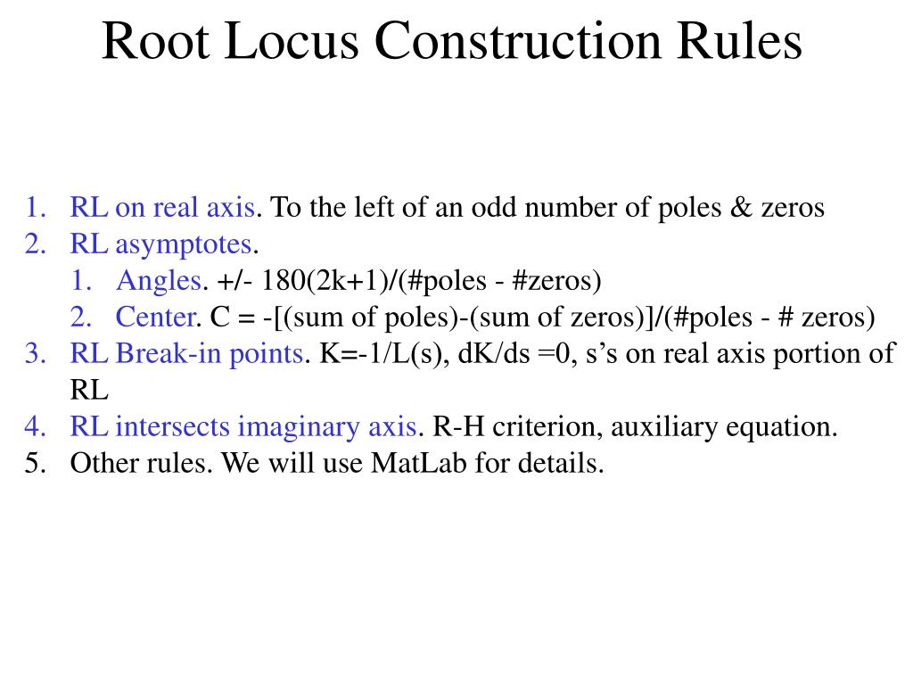 PPT - Chapter 6: Root Locus PowerPoint Presentation, free download - ID ... PPT - Chapter 6: Root Locus PowerPoint Presentation, free download - ID ...