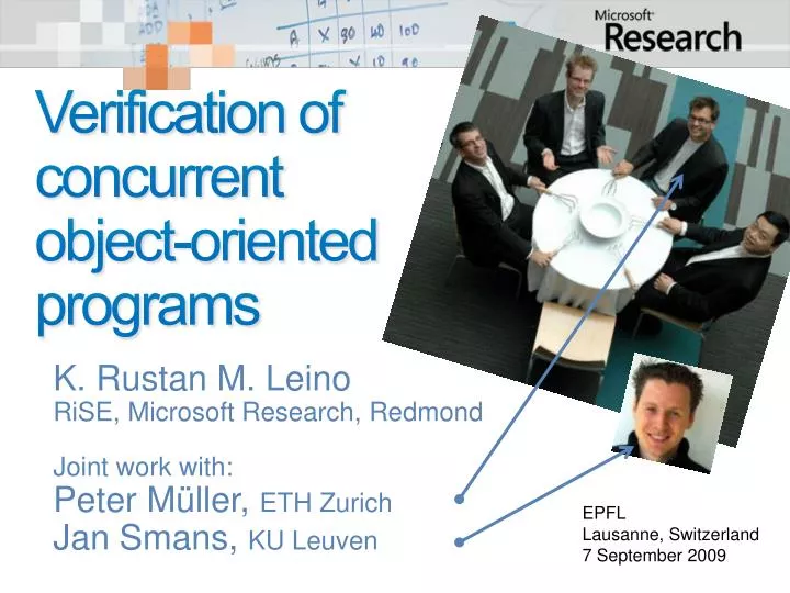 Ppt Verification Of Concurrent Object Oriented Programs Powerpoint Presentation Id 705546