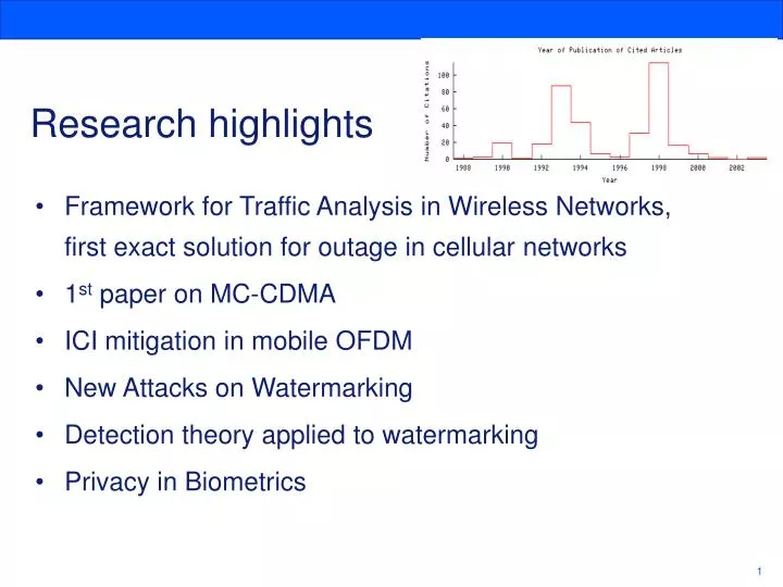 PPT - Research highlights PowerPoint Presentation, free download - ID:70836