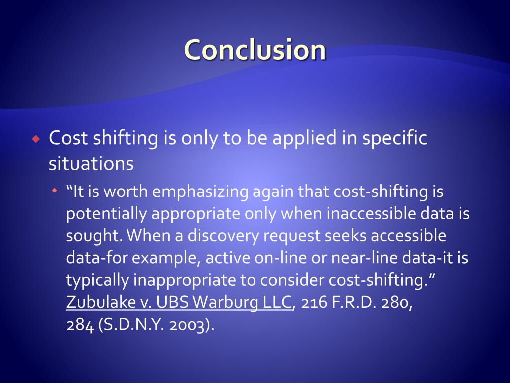 PPT - Zubulake v. ubs warburg llc 216 f.r.d . 280 ( s.d.n.y 2003 ...