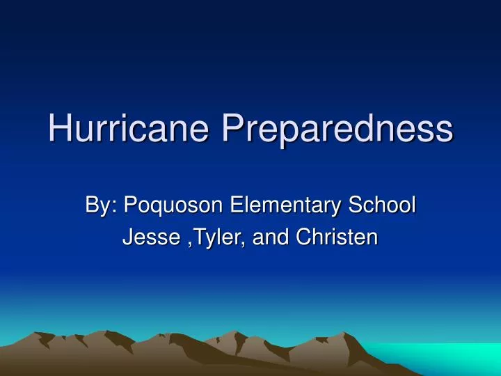 PPT - Hurricane Preparedness PowerPoint Presentation, free download ...