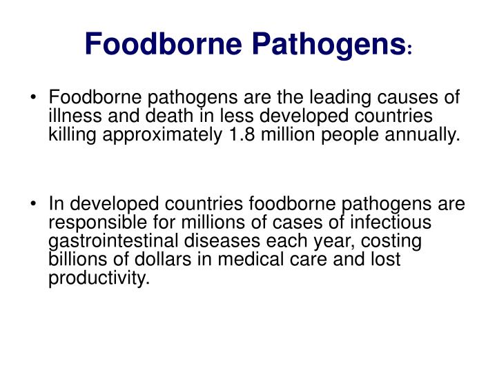 PPT - Foodborne Pathogen and Disease PowerPoint Presentation - ID:709614