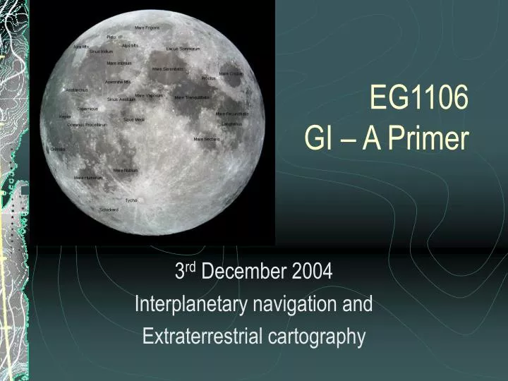 PPT - EG1106 GI – A Primer PowerPoint Presentation, free download - ID ...