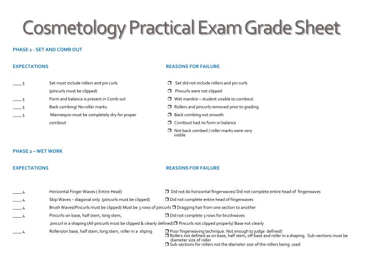 PPT - Louisiana State Board of Cosmetology Cosmetology Practical Exam ...