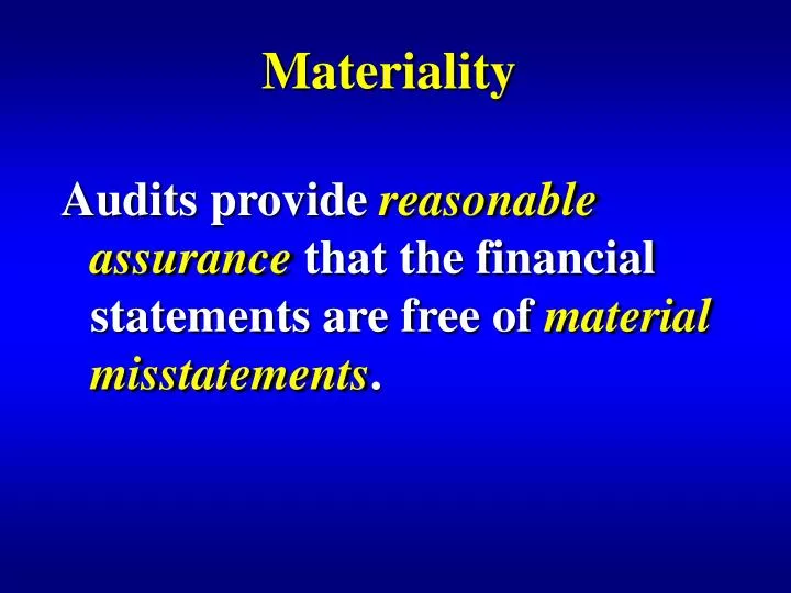 PPT - Materiality PowerPoint Presentation, free download - ID:710739