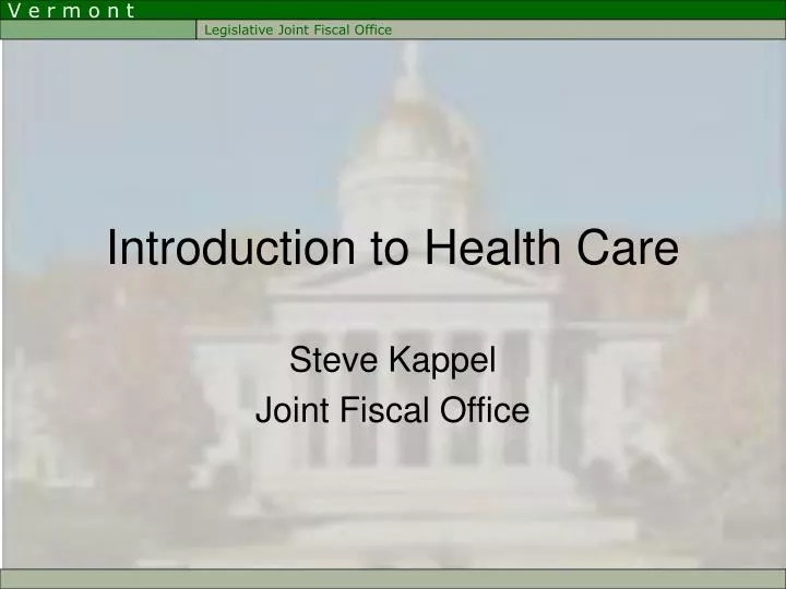 PPT - Introduction to Health Care PowerPoint Presentation, free ...