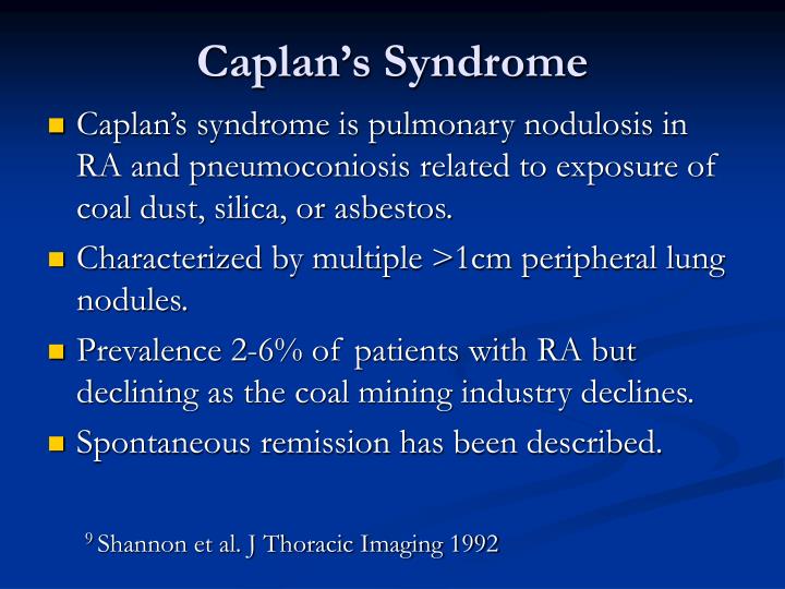PPT - Rheumatoid Lung Disease PowerPoint Presentation - ID:71163