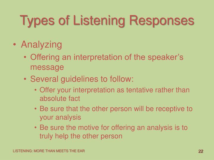 PPT - Listening: more than meets the ear PowerPoint Presentation - ID ...
