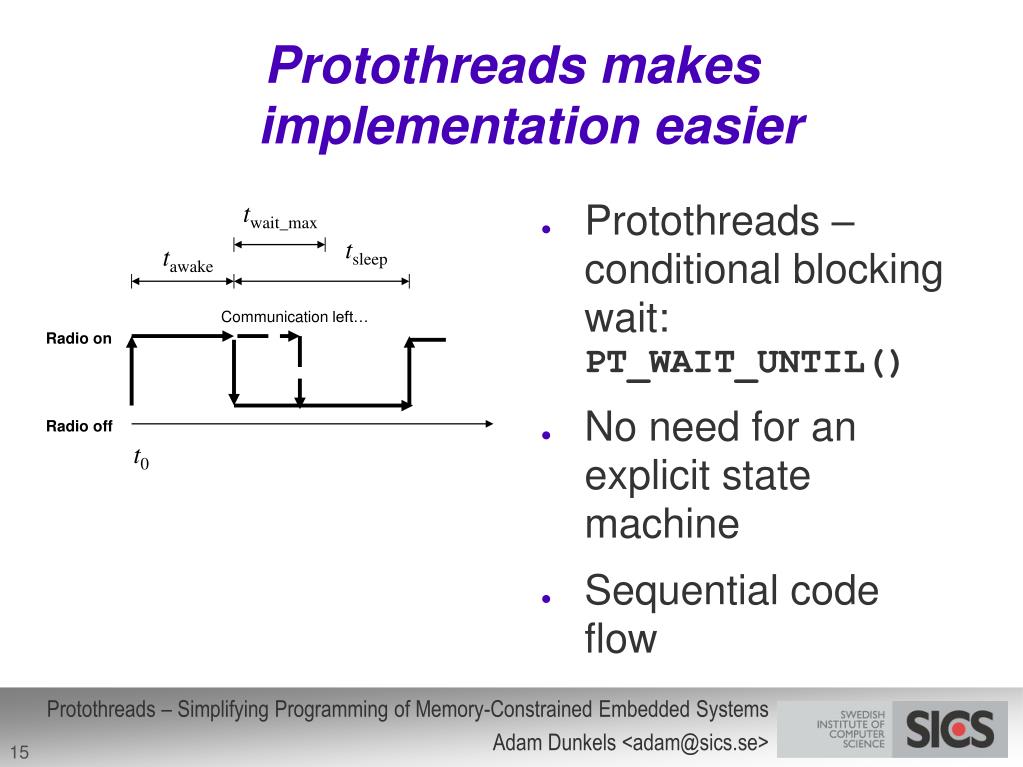 Ppt Protothreads Simplifying Programming Of Memory Constrained Embedded Systems Powerpoint