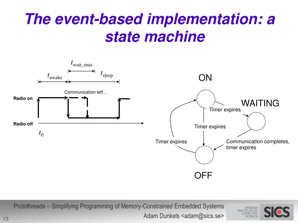 Ppt Protothreads Simplifying Programming Of Memory Constrained Embedded Systems Powerpoint