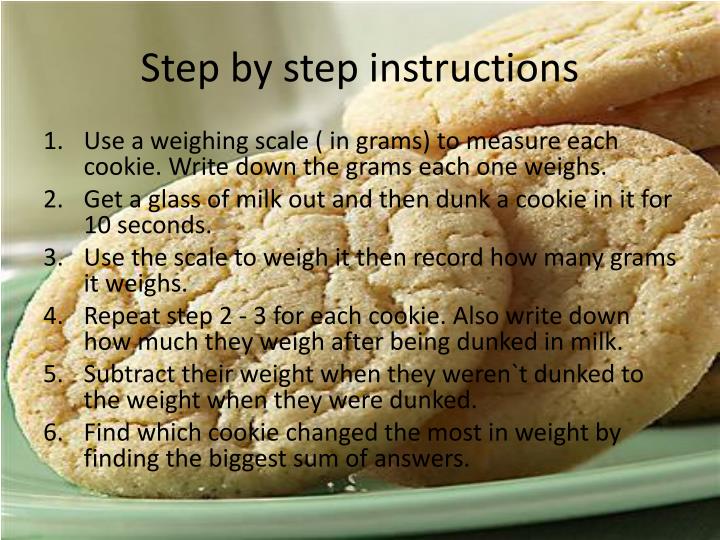 PPT - The cookies and Milk Experiment PowerPoint Presentation - ID:713564