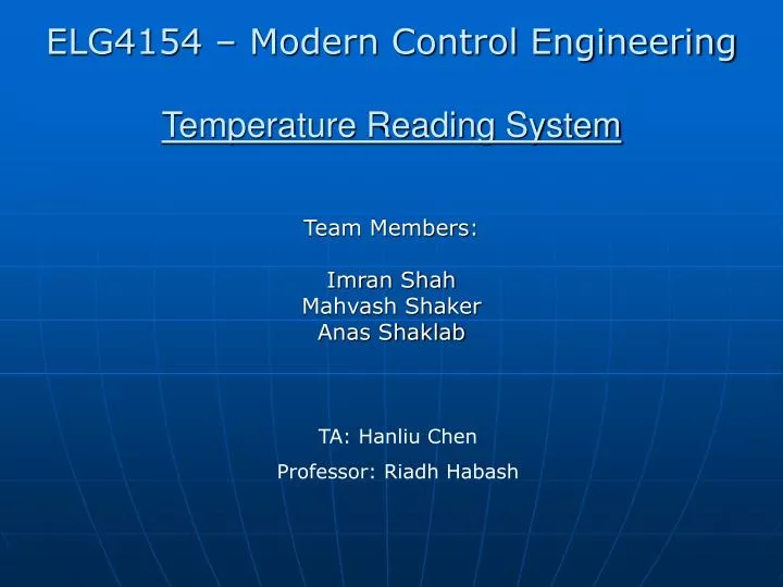 PPT - Temperature Reading System PowerPoint Presentation, free download ...