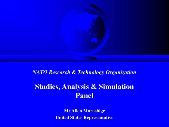 PPT - NATO Research & Technology Organization PowerPoint Presentation ...