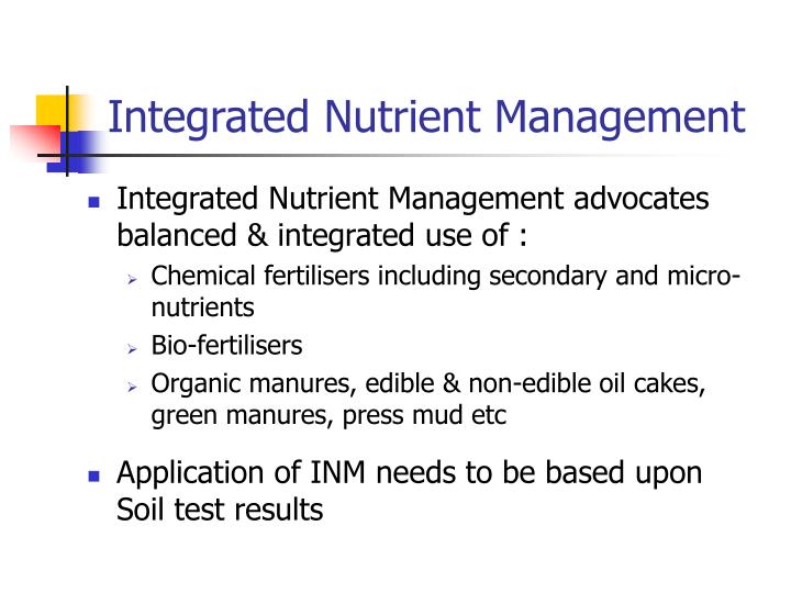 PPT - INTEGRATED NUTRIENT MANAGEMENT (INM) PowerPoint Presentation - ID ...