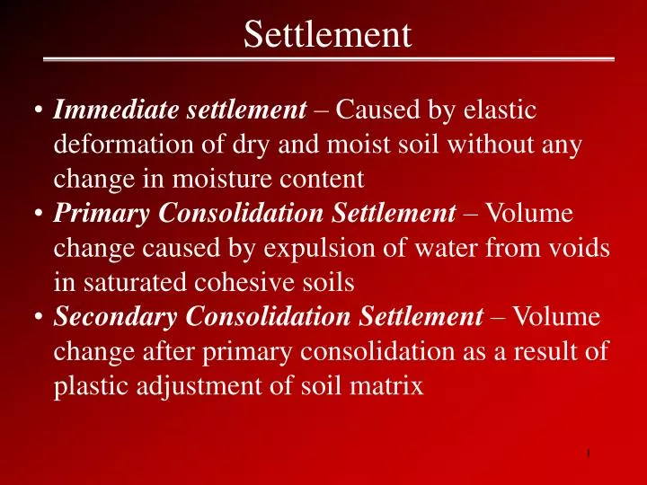 PPT - Settlement PowerPoint Presentation, free download - ID:721297