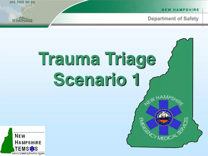 PPT - Trauma Triage Scenario 1 PowerPoint Presentation, free download ...