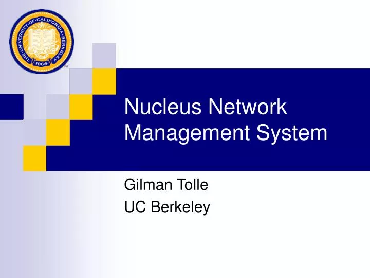 PPT - Nucleus Network Management System PowerPoint Presentation, free ...