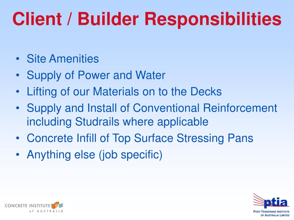 PPT - D&C PT Contractor’s Role & Responsibilities PowerPoint ...