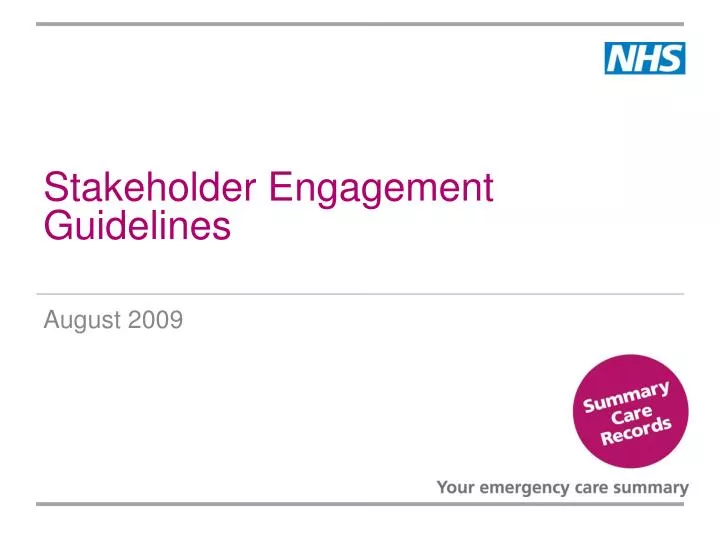 PPT - Stakeholder Engagement Guidelines PowerPoint Presentation, free ...