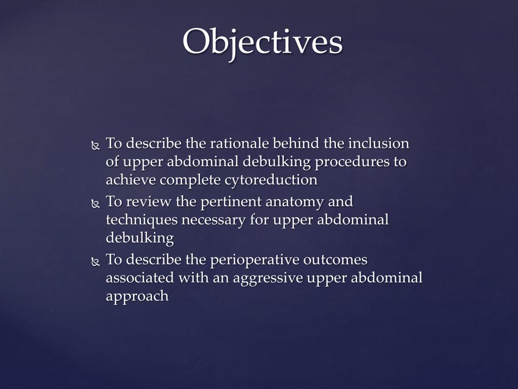 PPT - Upper Abdominal Debulking of Gynecologic Malignancies PowerPoint ...