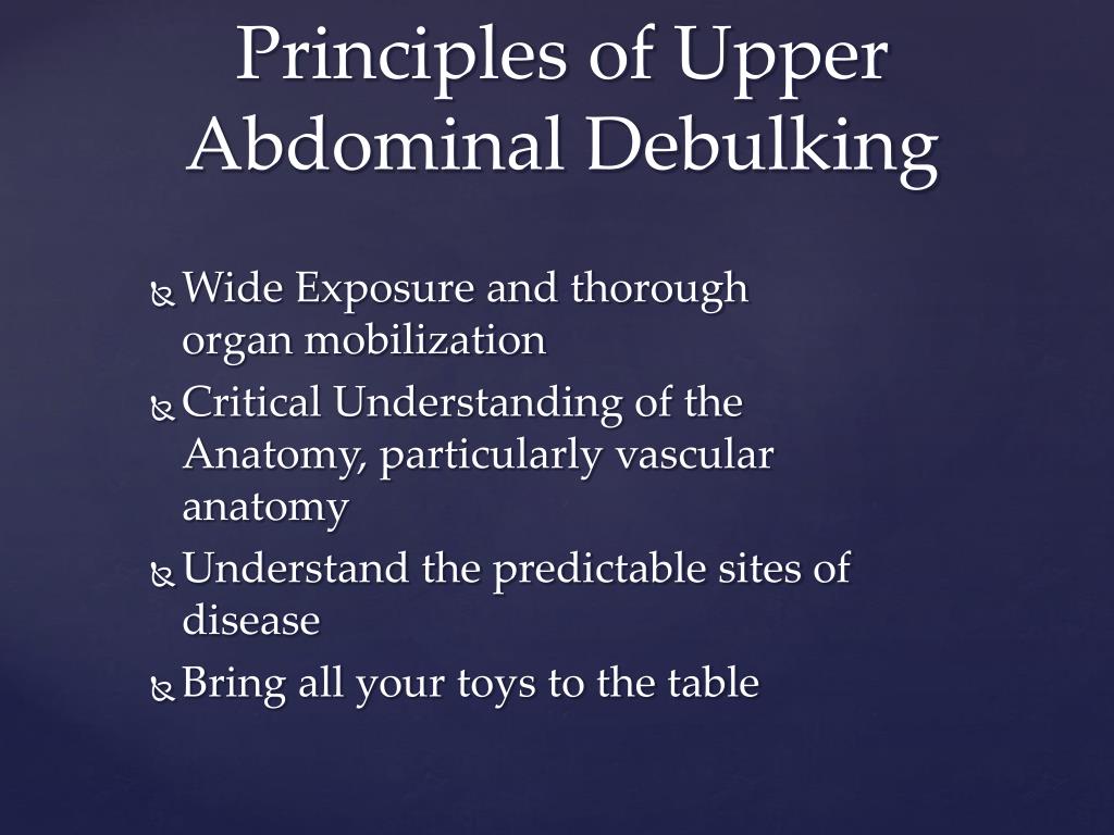 PPT - Upper Abdominal Debulking of Gynecologic Malignancies PowerPoint ...