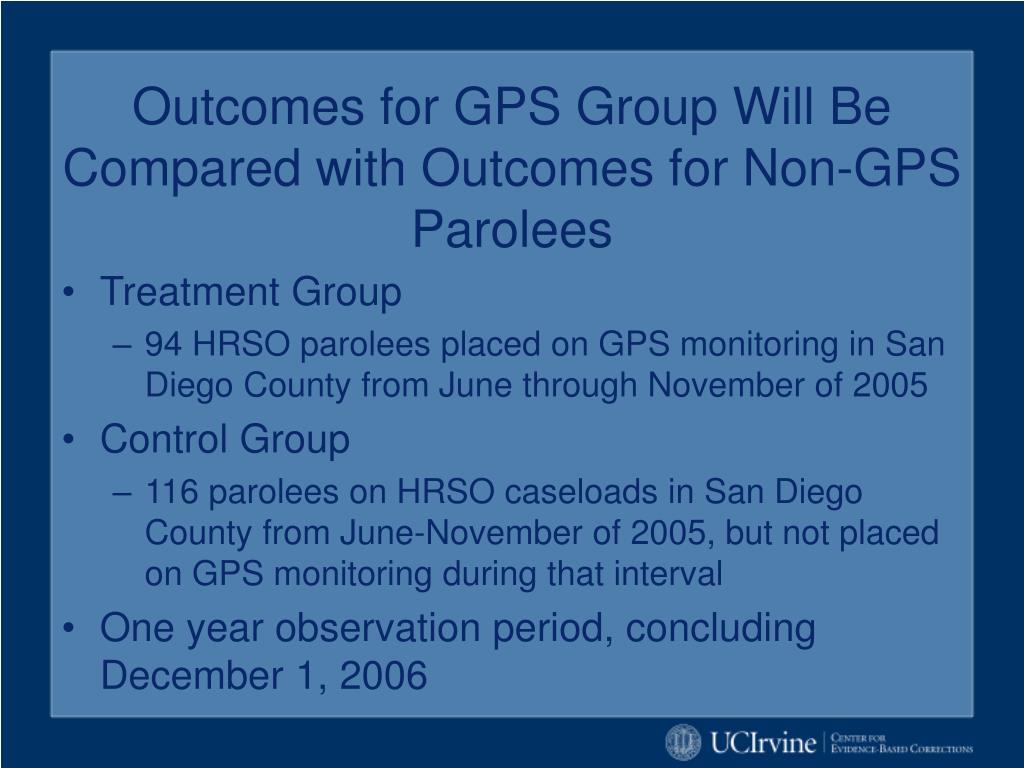 Ppt Gps Monitoring Of High Risk Sex Offenders Evaluation Of The