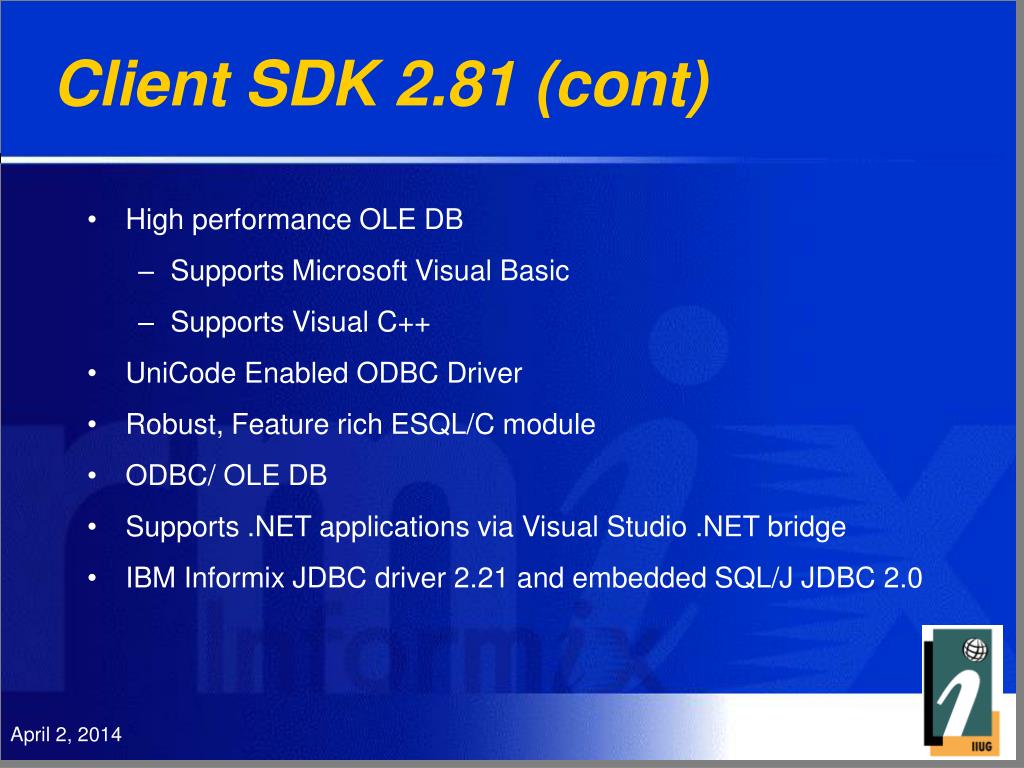 Ppt Connecting Client Applications To Informix Databases Using Ibm Informix Connect And Odbc