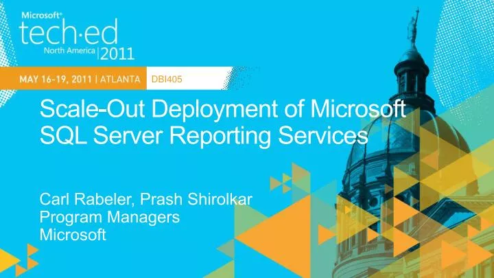 PPT - Scale-Out Deployment of Microsoft SQL Server Reporting Services PowerPoint Presentation ...