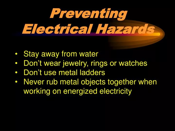 PPT - Preventing Electrical Hazards PowerPoint Presentation, free ...