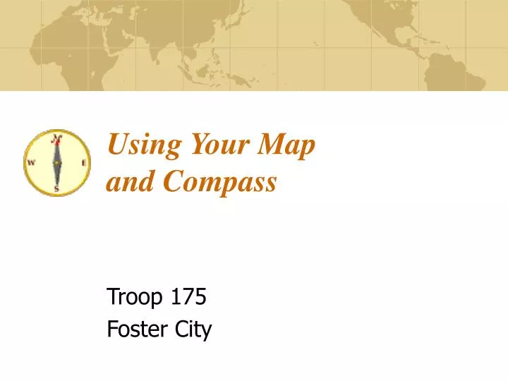 PPT - Using Your Map and Compass PowerPoint Presentation, free download ...