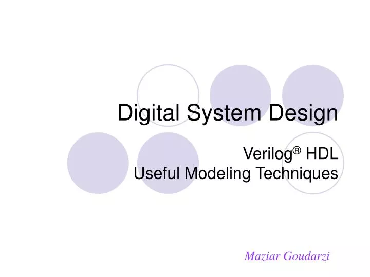 PPT - Digital System Design PowerPoint Presentation, free download - ID ...