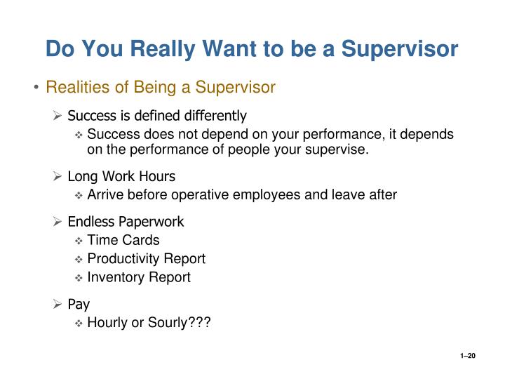 PPT - Supervision in Organizations Chapter 1 Defining the Supervisor’s ...