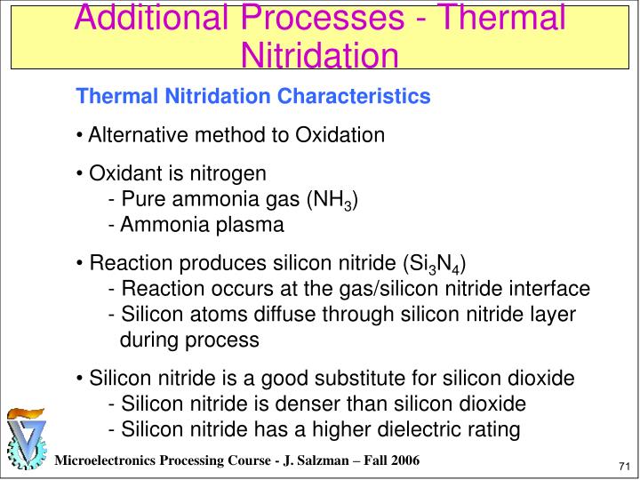 PPT - Microelectronics Processing Oxidation PowerPoint Presentation ...