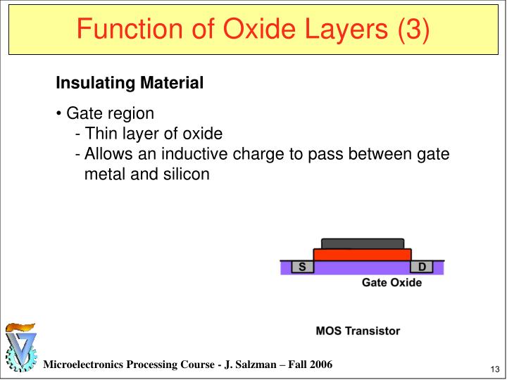 PPT - Microelectronics Processing Oxidation PowerPoint Presentation ...