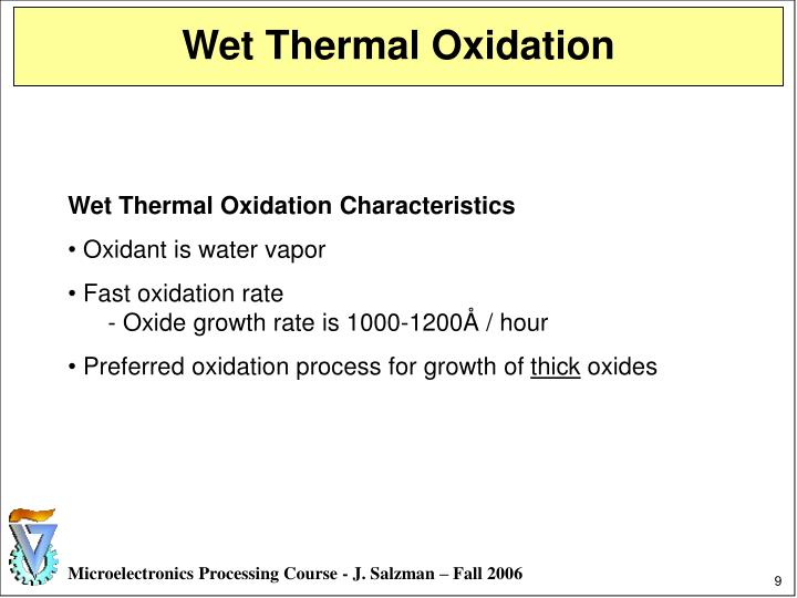 PPT - Microelectronics Processing Oxidation PowerPoint Presentation ...