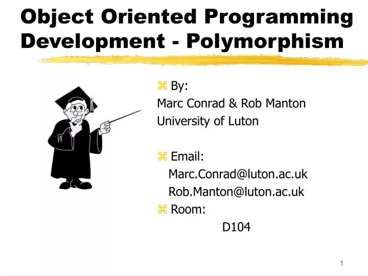 Ppt Object Oriented Programming Development Polymorphism Powerpoint Presentation Id728621