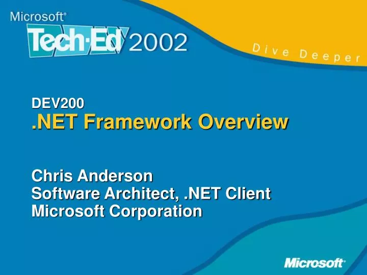 PPT - DEV200 .NET Framework Overview PowerPoint Presentation, free download - ID:728626