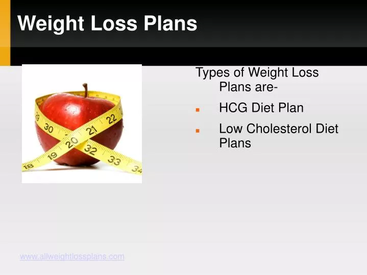 PPT - Weight Loss Plan PowerPoint Presentation, free download - ID:729009