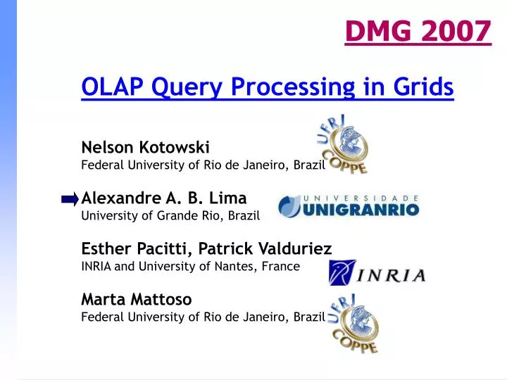 PPT - OLAP Query Processing in Grids PowerPoint Presentation, free ...