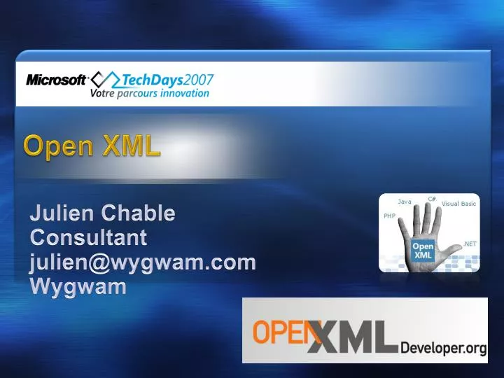 PPT - Open XML PowerPoint Presentation, free download - ID:730895