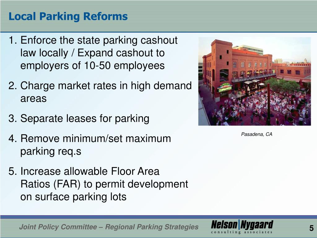 PPT - Regional Parking Strategies for Sustainable Growth and Climate ...