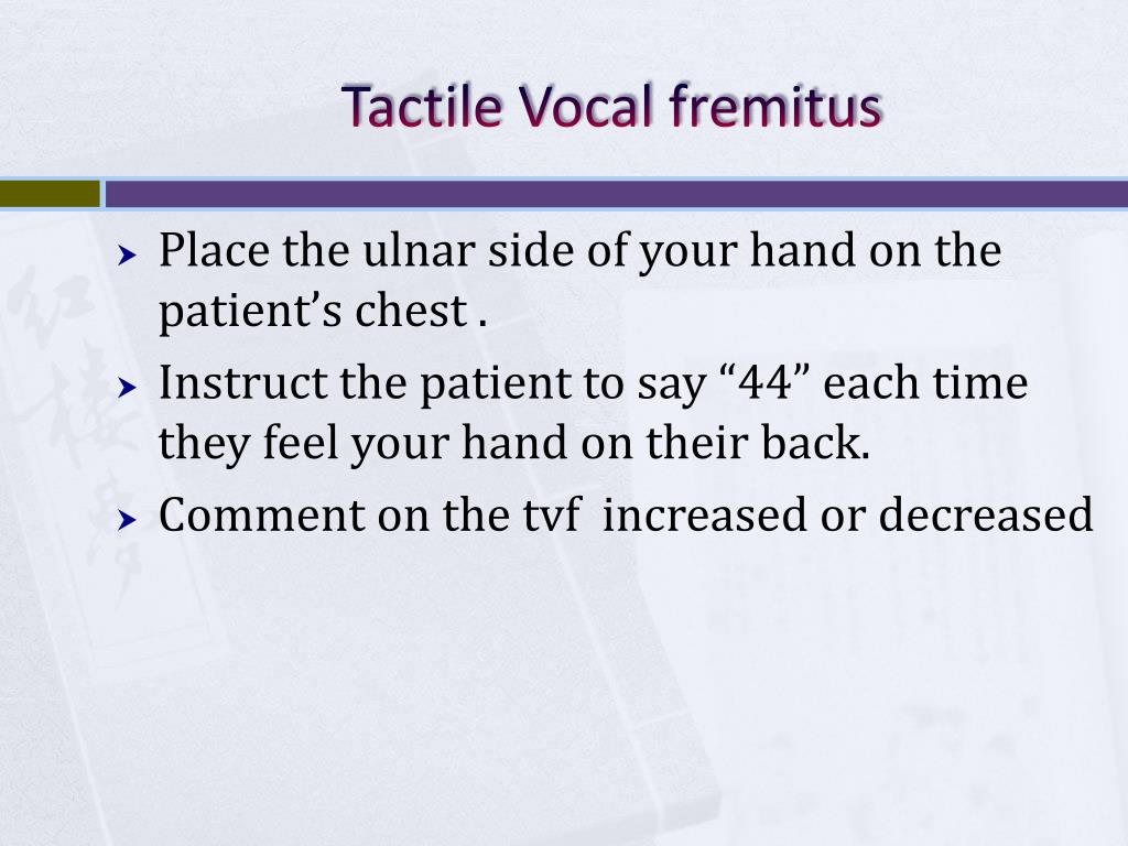 Vocal Fremitus