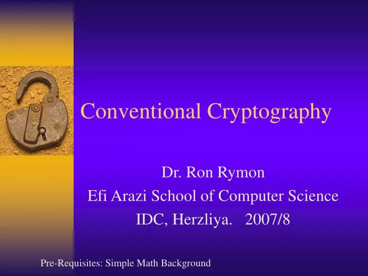 PPT - Conventional Cryptography PowerPoint Presentation, free download ... PPT - Conventional Cryptography PowerPoint Presentation, free download ...